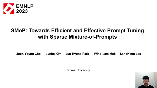 Underline Smop Towards Efficient And Effective Prompt Tuning With Sparse Mixture Of Prompts
