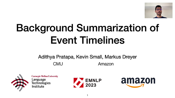 Background Summarization of Event Timelines | Underline