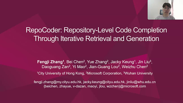 Underline Repocoder Repository Level Code Completion Through Iterative Retrieval And Generation