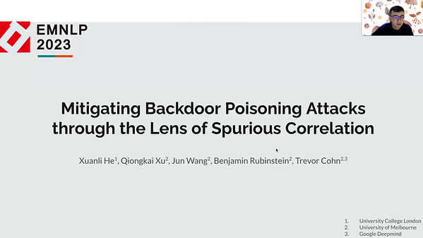 Underline | Mitigating Backdoor Poisoning Attacks through the Lens of ... Underline | Mitigating Backdoor Poisoning Attacks through the Lens of ...