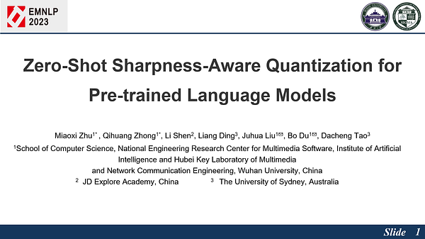 Underline | Zero-shot Sharpness-Aware Quantization for Pre-trained ... Underline | Zero-shot Sharpness-Aware Quantization for Pre-trained ...
