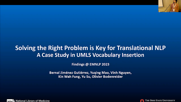 Underline | Solving the Right Problem is Key for Translational NLP | VIDEO