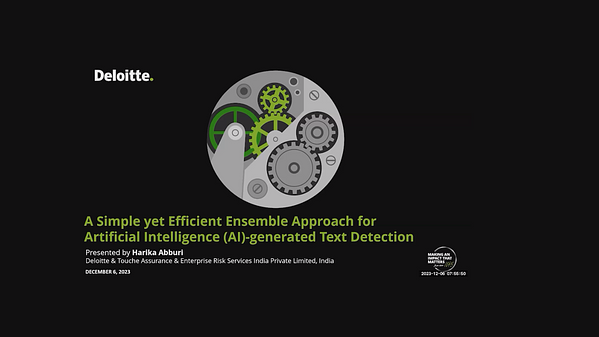 Underline | A Simple yet Efficient Ensemble Approach for AI-generated Text Detection