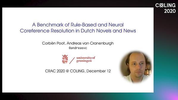 Underline A Benchmark Of Rule Based And Neural Coreference Resolution In Dutch Novels And News 
