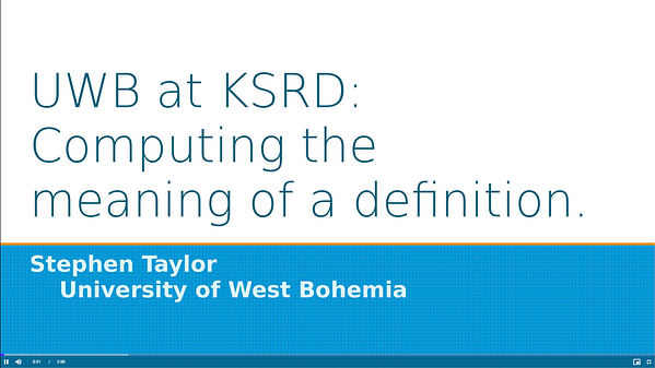 Underline | UWB at Arabic Reverse Dictionary shared task: Computing the meaning of a gloss