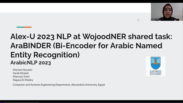 Alex-U 2023 NLP at WojoodNER shared task: AraBINDER (Bi-encoder for ...