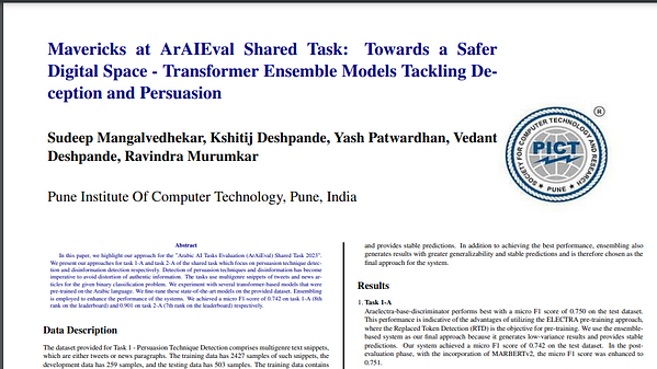 Underline | Mavericks at ArAIEval Shared Task: Towards a Safer Digital ... Underline | Mavericks at ArAIEval Shared Task: Towards a Safer Digital ...