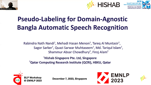 Underline | Pseudo-Labeling for Domain-Agnostic Bangla Automatic Speech ... Underline | Pseudo-Labeling for Domain-Agnostic Bangla Automatic Speech ...
