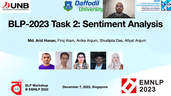 BLP-2023 Task 2: Sentiment Analysis | Underline