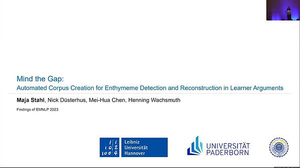 Underline | Mind the Gap: Automated Corpus Creation for Enthymeme Detection and Reconstruction ...