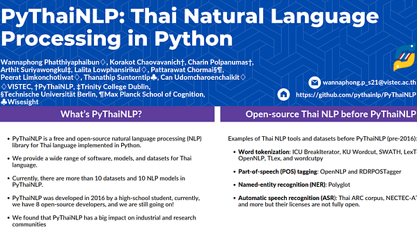 Underline | PyThaiNLP: Thai Natural Language Processing in Python