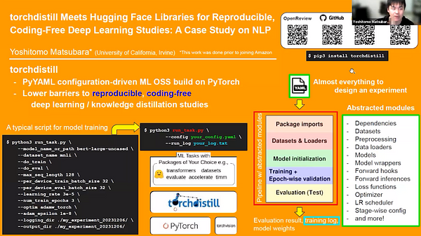 torchdistill Meets Hugging Face Libraries for Reproducible, Coding-free Deep Learning Studies: A ...