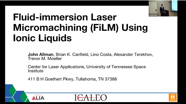 Fluid-Immersion Laser Micromachining Using Ionic Liquids | Underline