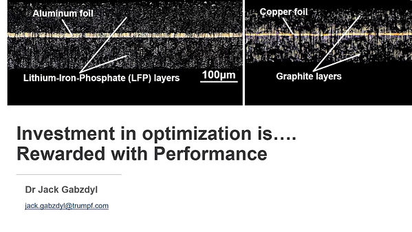 Underline | High Speed Laser Cutting of Ultra-Thin Metal Foils for Battery Cell Production