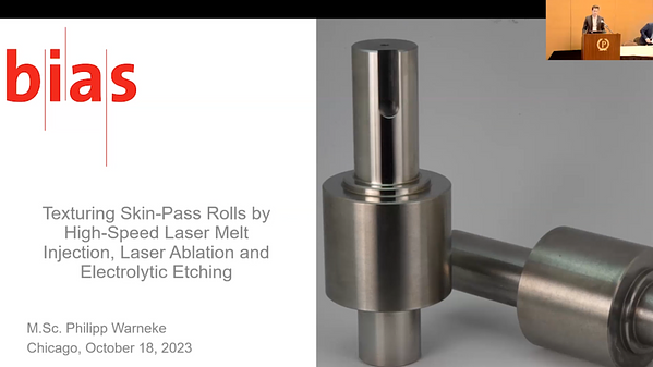 Texturing Skin-Pass Rolls by High-Speed Laser Melt Injection, Laser ...