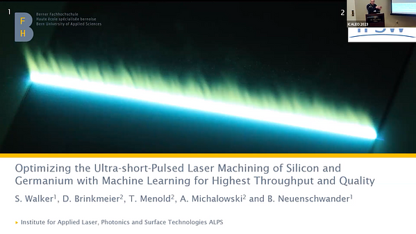 Underline | Optimizing the Ultra-Short-Pulsed Laser Machining of ...