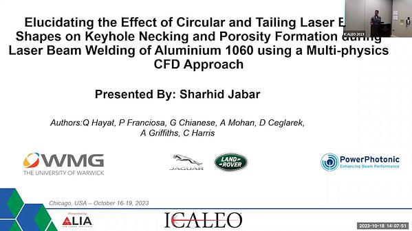 Underline | Elucidating the Effect of Circular and Tailing Laser Beam ...