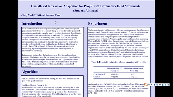 Gaze-Based Interaction Adaptation for People with Involuntary Head ...