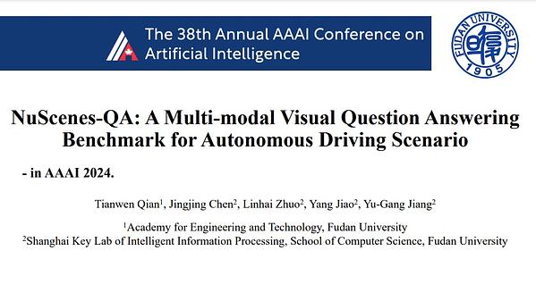 NuScenes-QA: A Multi-Modal Visual Question Answering Benchmark for Autonomous Driving Scenario ...