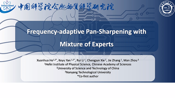 Frequency-Adaptive Pan-Sharpening with Mixture of Experts | Underline