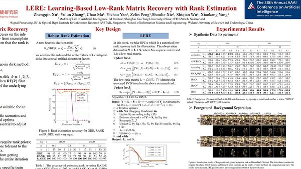 Underline | LERE: Learning-Based Low-Rank Matrix Recovery with Rank Estimation