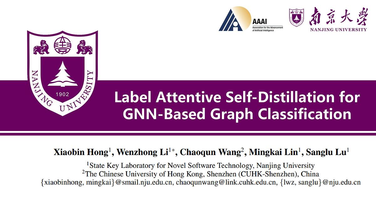 Underline | Label Attentive Distillation for GNN-Based Graph Classification Underline | Label Attentive Distillation for GNN-Based Graph Classification