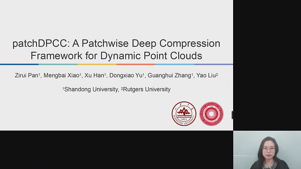 Underline | patchDPCC: A Patchwise Deep Compression Framework for Dynamic Point Clouds