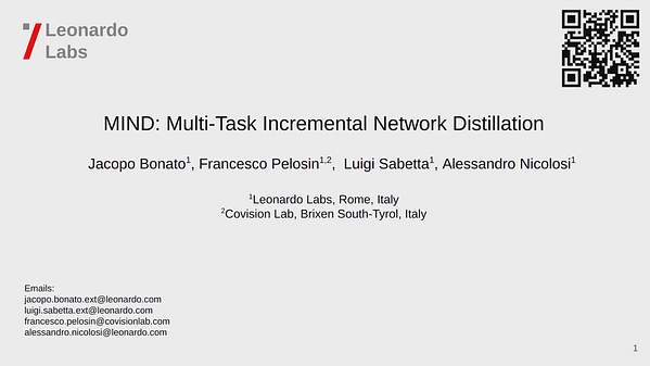 Underline | MIND: Multi-Task Incremental Network Distillation Underline | MIND: Multi-Task Incremental Network Distillation