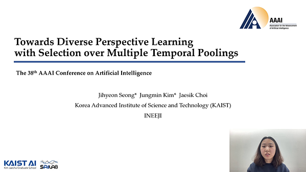 Underline Towards Diverse Perspective Learning With Selection Over Multiple Temporal Poolings