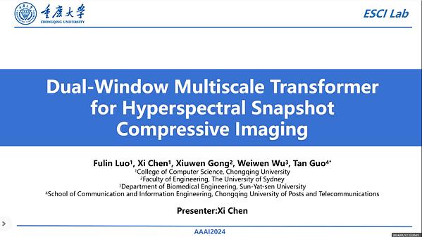 Dual-Window Multiscale Transformer for Hyperspectral Snapshot ...
