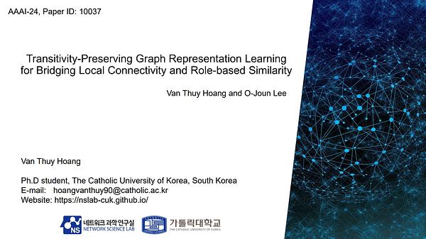 Underline | Transitivity-Preserving Graph Representation Learning for Bridging Local ...