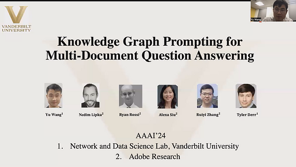 Underline | Knowledge Graph Prompting for Multi-Document Question Answering Underline | Knowledge Graph Prompting for Multi-Document Question Answering