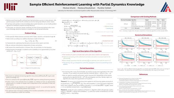Sample Efficient Reinforcement Learning with Partial Dynamics Knowledge | Underline