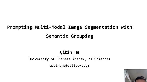Underline | Prompting Multi-Modal Image Segmentation with Semantic Grouping Underline | Prompting Multi-Modal Image Segmentation with Semantic Grouping