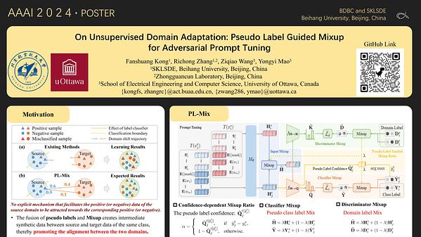 Underline On Unsupervised Domain Adaptation Pseudo Label Guided Mixup For Adversarial Prompt