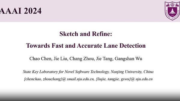 Underline | Sketch and Refine: Towards Fast and Accurate Lane Detection Underline | Sketch and Refine: Towards Fast and Accurate Lane Detection