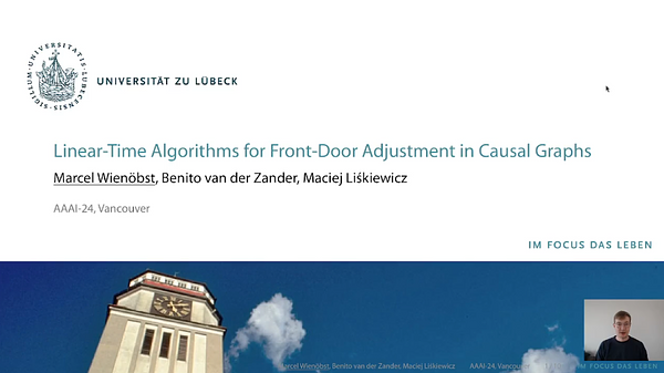 Underline Linear Time Algorithms For Front Door Adjustment In Causal Graphs