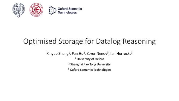 Underline | Optimised Storage for Datalog Reasoning