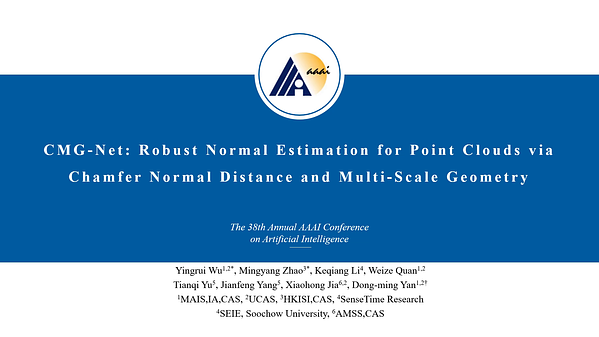 Underline Cmg Net Robust Normal Estimation For Point Clouds Via