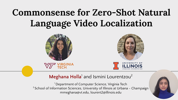 Underline | Commonsense for Zero-Shot Natural Language Video Localization Underline | Commonsense for Zero-Shot Natural Language Video Localization