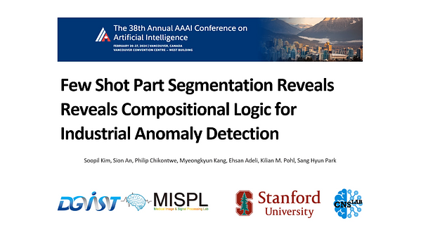 Underline Few Shot Part Segmentation Reveals Compositional Logic For Industrial Anomaly