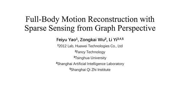 Underline Full Body Motion Reconstruction With Sparse Sensing From