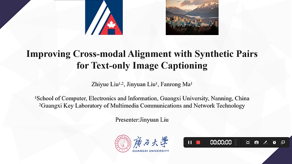 Improving Cross-Modal Alignment with Synthetic Pairs for Text-Only ...