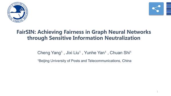 Underline | FairSIN: Achieving Fairness in Graph Neural Networks through Sensitive Information ...