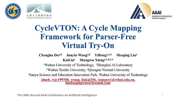 CycleVTON: A Cycle Mapping Framework for Parser-Free Virtual Try-On | Underline