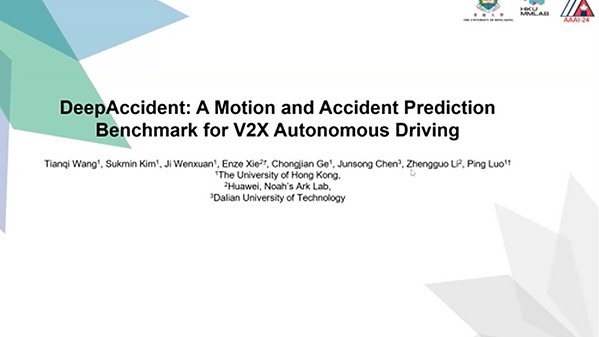 DeepAccident: A Motion and Accident Prediction Benchmark for V2X Autonomous Driving | VIDEO ...