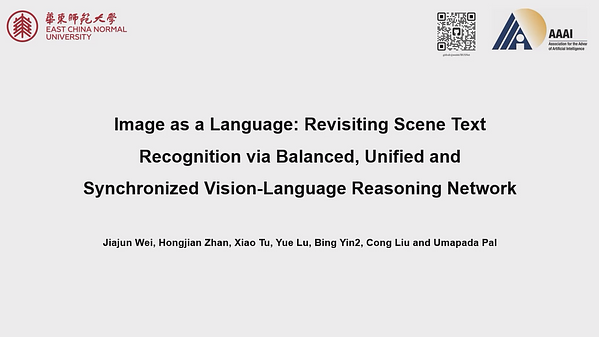 Underline | Image as a Language: Revisiting Scene Text Recognition via ...