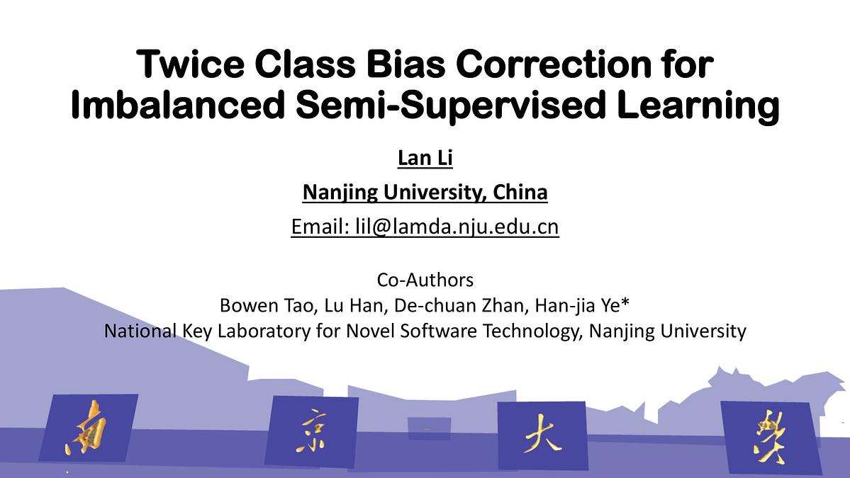 Underline | Twice Class Bias Correction for Imbalanced Semi-supervised ...