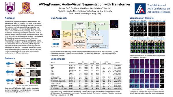 Underline | AVSegFormer: Audio-Visual Segmentation with Transformer Underline | AVSegFormer: Audio-Visual Segmentation with Transformer
