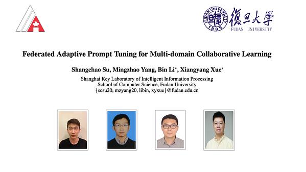 Underline | Federated Adaptive Prompt Tuning for Multi-Domain Collaborative Learning